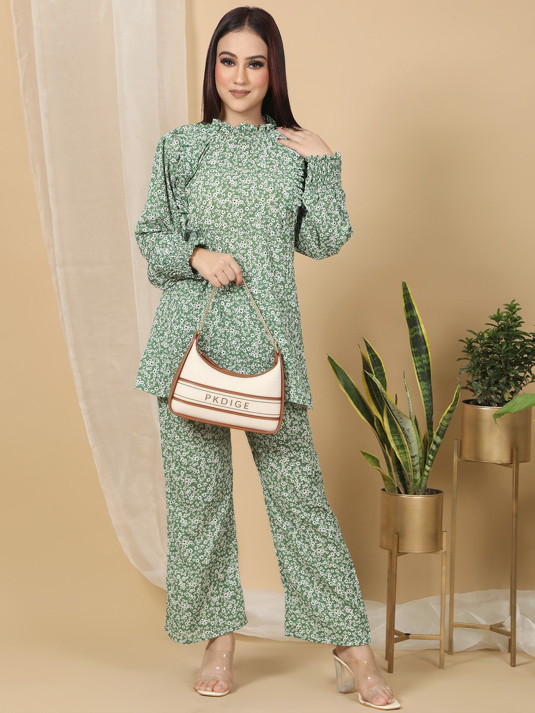 Floral-Print Co-ord Set in Delta Fabric | Casual & Comfortable Outfit ...